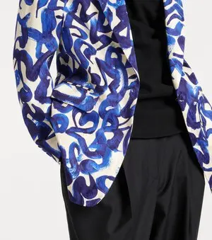 Dries Van Noten Printed Viscose Blazer