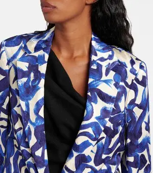 Dries Van Noten Printed Viscose Blazer