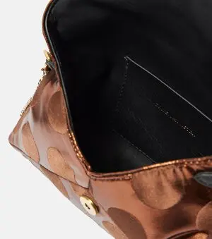 Dries Van Noten Polka-dot Clutch - Brown
