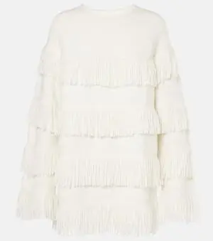 LISA YANG Agneta Fringed Cashmere-blend Sweater