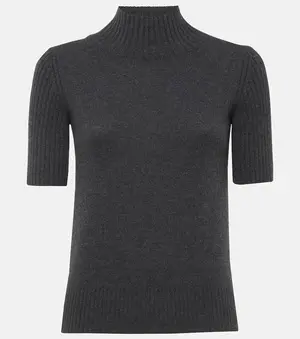 Khaite Cecil High-neck Cashmere Top