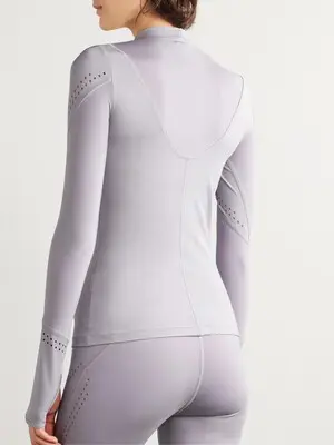 Adidas By Stella McCartney True Purpose Perforated Stretch Recycled-jersey Top