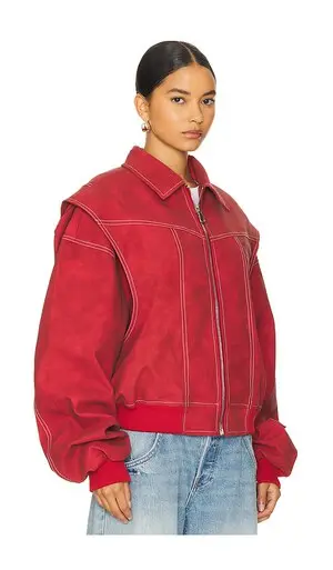 Lioness Vista Bomber Jacket - Red