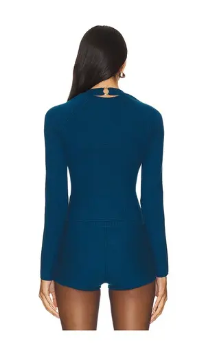 FLEUR DU MAL Knit Underbust Long Sleeve Top