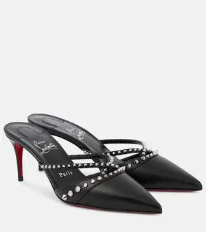 CHRISTIAN LOUBOUTIN Tatoosh 70 Studded Leather Mules - Black