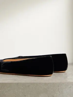 Gabriela Hearst Velvet Ballet Flats - Black