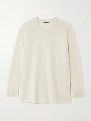 JAMES PERSE Recycled Cashmere Sweater With Side Slits - Gray