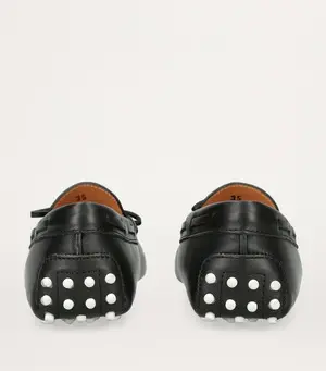 TOD'S Leather Gommini Loafers - Black