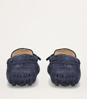 TOD'S Suede Gommino Loafers - Navy