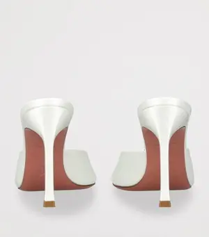 Amina Muaddi Satin Alexa Mules 95