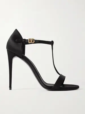 Dolce & Gabbana Satin T-bar Sandals