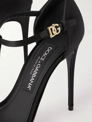 Dolce & Gabbana Satin T-bar Sandals