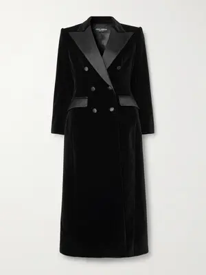 Dolce & Gabbana Double-breasted Velvet Coat