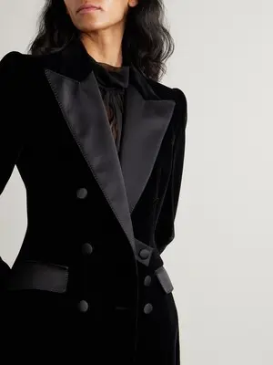 Dolce & Gabbana Double-breasted Velvet Coat
