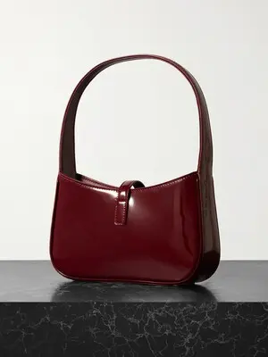 Saint Laurent Le 5 À 7 Mini Patent-leather Shoulder Bag - Red