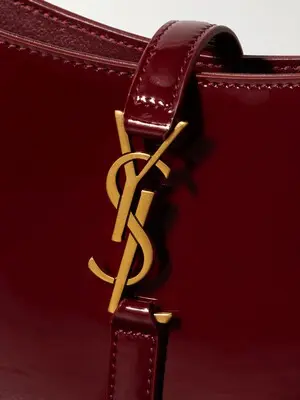 Saint Laurent Le 5 À 7 Mini Patent-leather Shoulder Bag - Red