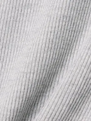 AGOLDE Delphi Ribbed Jersey Top - Gray