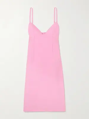 Jacquemus Camison Midi Dress In Wool And Silk-blend