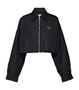 Prada Crop Collared Re-nylon Jacket