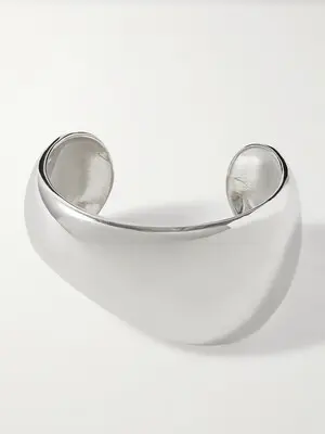 Agmes Jean Recycled Sterling Sculptural Cuff - Silver