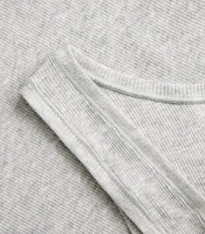 SKIMS Stretch-cotton Ribbed Tank Top - Grey