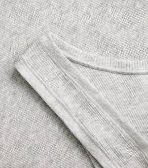 SKIMS Stretch-cotton Ribbed Tank Top - Grey
