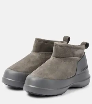 Moon Boot Luna Low Suede Snow Boots - Grey