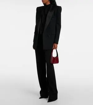 Saint Laurent Le 5 À 7 Mini Patent Leather Shoulder Bag - Red