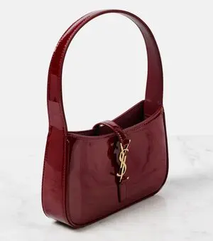 Saint Laurent Le 5 À 7 Mini Patent Leather Shoulder Bag - Red