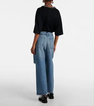 Junya Watanabe Cutout Wide-leg Jeans