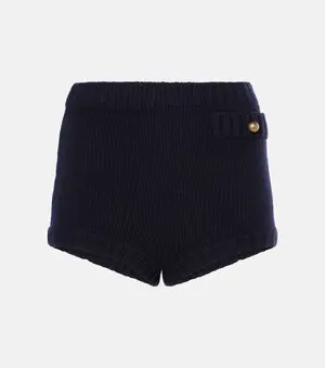 Chloé High-rise Wool And Cashmere Shorts