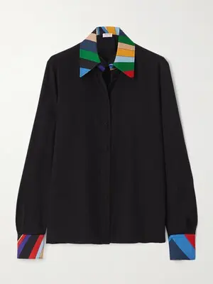 Emilio Pucci Printed Silk-crepe Shirt