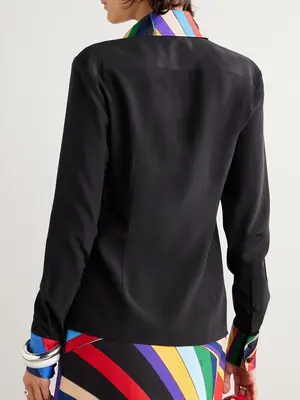 Emilio Pucci Printed Silk-crepe Shirt