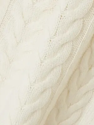 LISA YANG Cable-knit Cashmere Hoodie