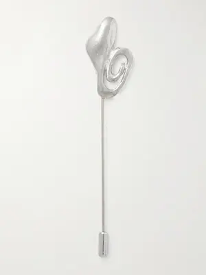 GIGI BURRIS MILLINERY Rhodium-plated Brass Brooch - Silver