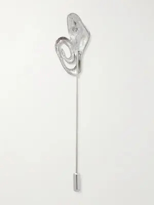 GIGI BURRIS MILLINERY Rhodium-plated Brass Brooch