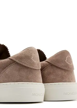 Moncler Monaco Suede Sneakers - Beige