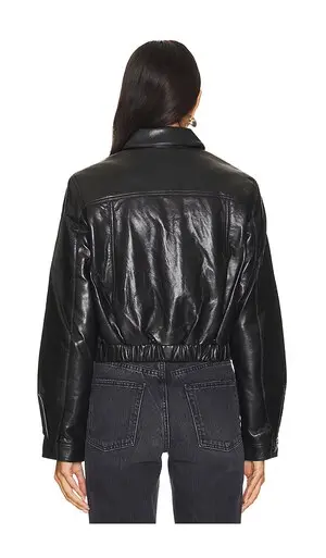 AGOLDE X Shoreditch Ski Club Essie Cropped Jacket - Black