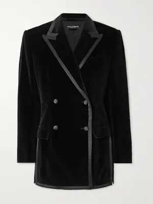 Dolce & Gabbana Double-breasted Velvet Blazer