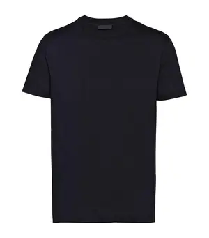 Prada Cotton Triangle T-shirt - Black