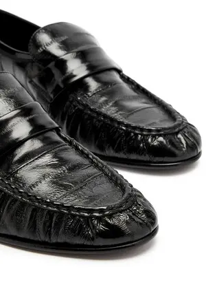 THE ROW Soft 25 Eelskin Leather Loafers