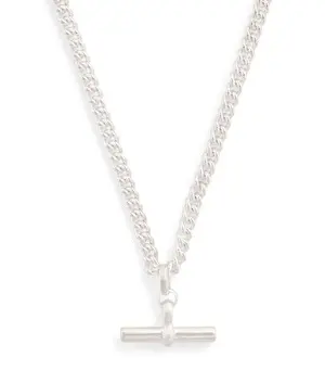 TILLY SVEAAS Sterling T-bar Chain Necklace - Silver