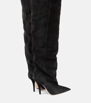 Paris Texas Ines 105 Suede Over-the-knee Boots