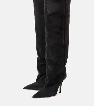 Paris Texas Ines 105 Suede Over-the-knee Boots
