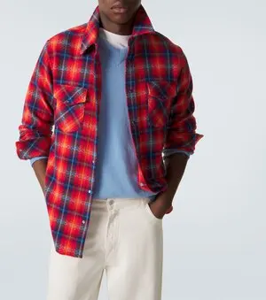 GOD'S TRUE CASHMERE Checked Cashmere Shirt