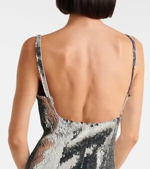 Magda Butrym Sequined Midi Dress