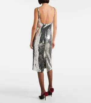 Magda Butrym Sequined Midi Dress