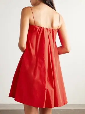 Bernadette Estee Bow-embellished Taffeta Mini Dress