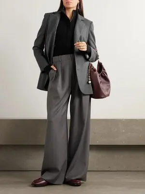 Sasuphi Bogart Wool-blend Flannel Blazer