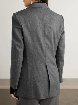 Sasuphi Bogart Wool-blend Flannel Blazer